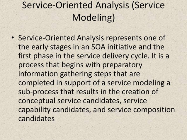 Soa project fundamentals | PPTX