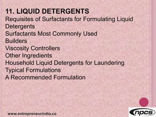 Manufacturing and Packaging Process of Soaps, Detergents & Acid Slurry ...