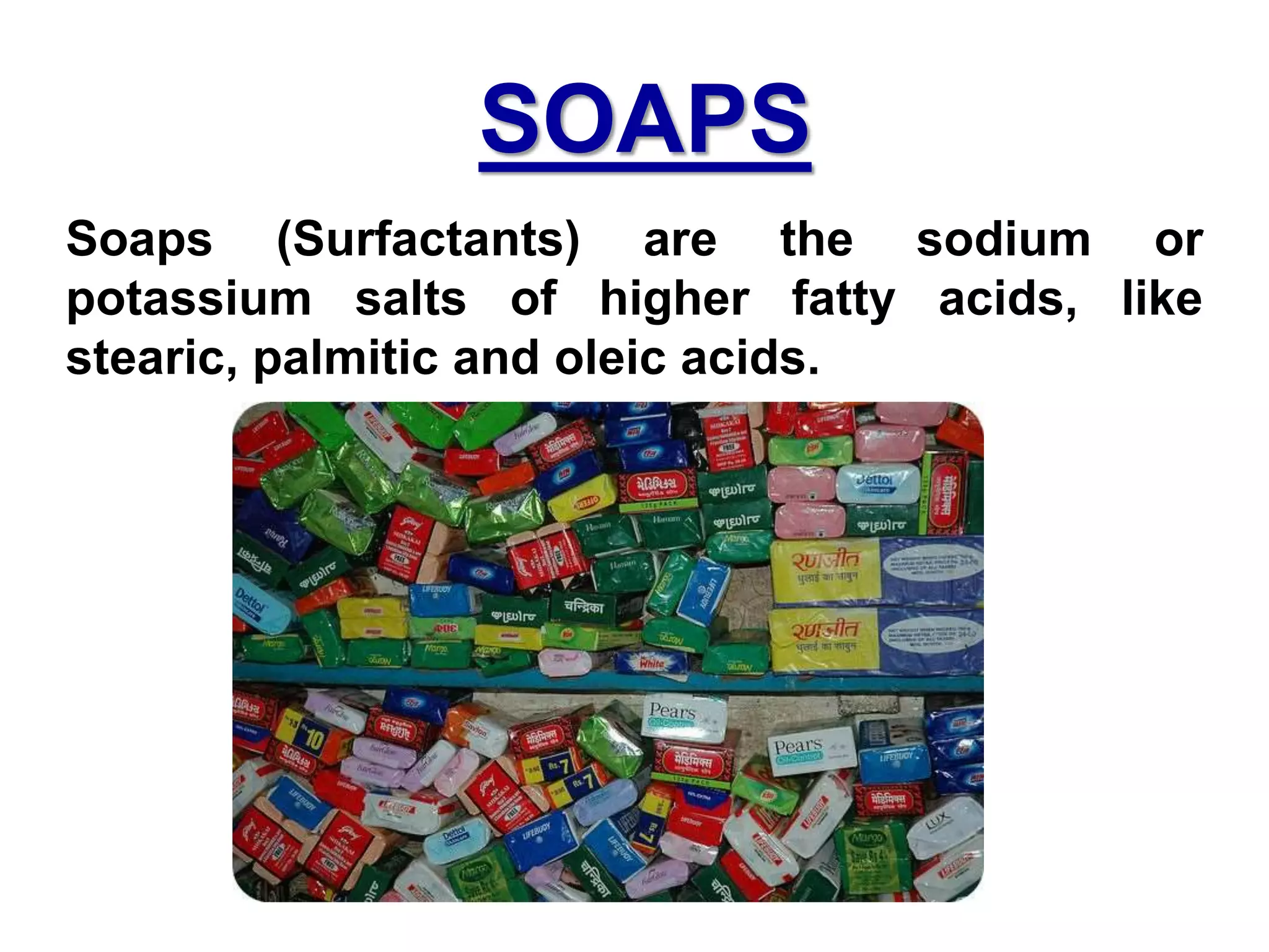 Soaps and detergents Dr. surendran parambadath | PPTX