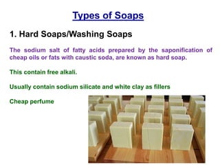 Soaps and detergents Dr. surendran parambadath | PPTX