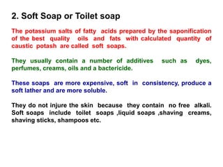Soaps and detergents Dr. surendran parambadath | PPTX