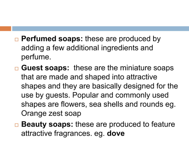 Soaps and syndetbars | PPTX