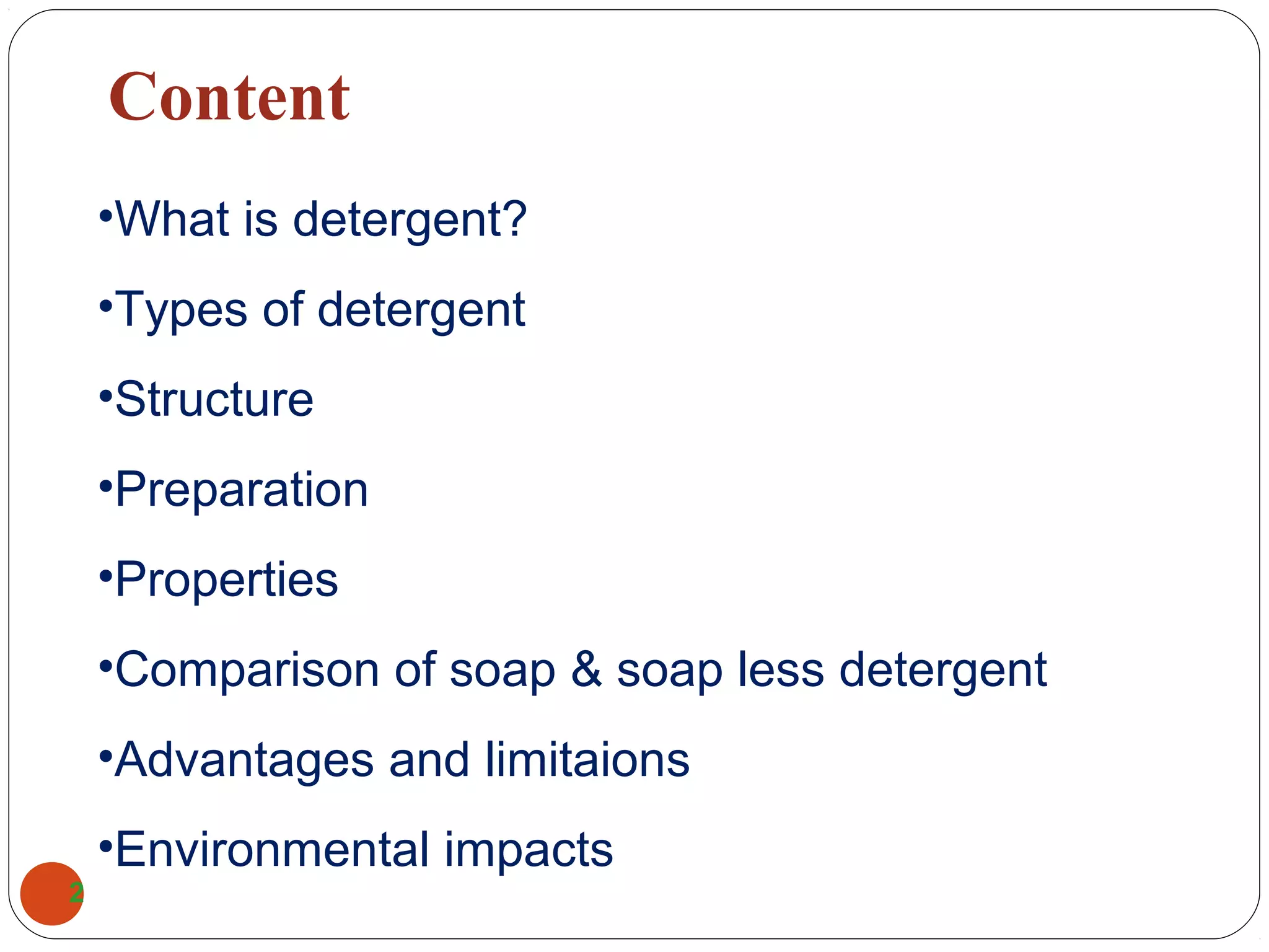 Soaps and detergents | PPT