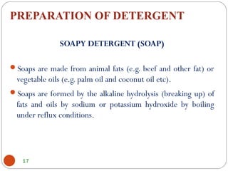 Soaps and detergents | PPT