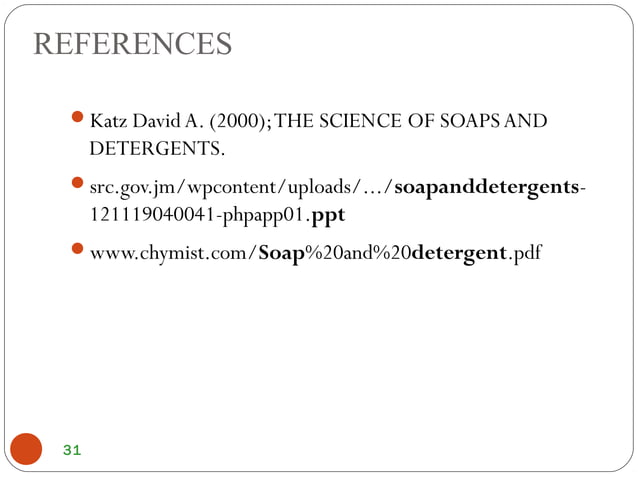 Soaps and detergents | PPT