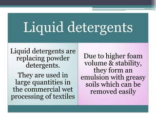 Soaps and detergents | PPTX