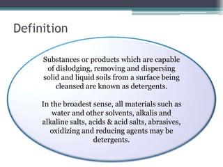 Soaps and detergents | PPTX