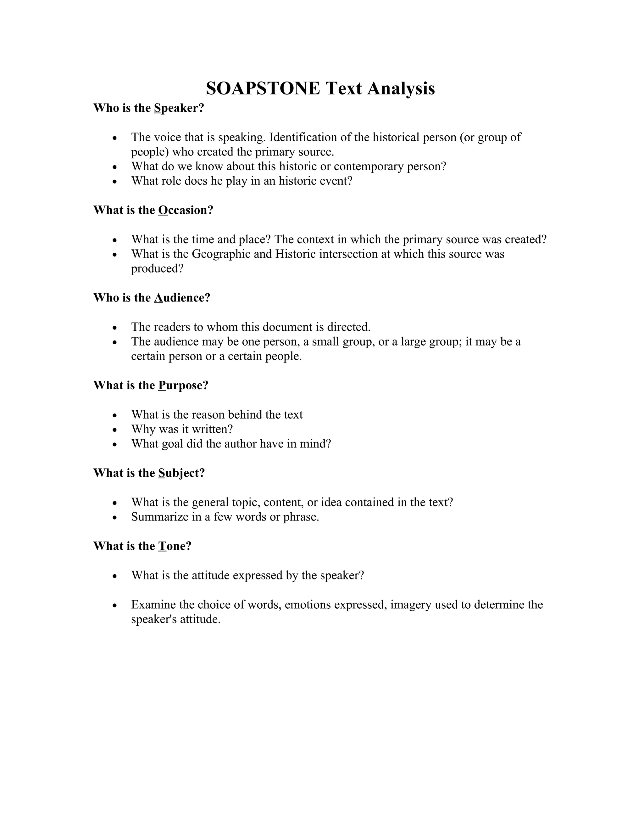Soapstone Text Analysis | DOC