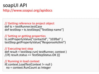 Testwarez 2013 - Warsztat SoapUI | PPT