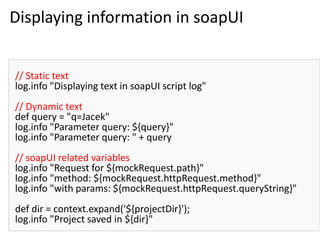 Testwarez 2013 - Warsztat SoapUI | PPT