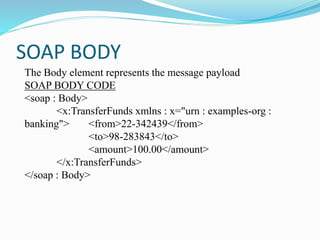 SOAP WEB TECHNOLOGIES | PPTX