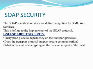 SOAP WEB TECHNOLOGIES | PPTX