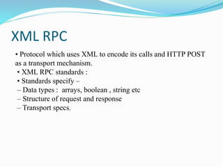 SOAP WEB TECHNOLOGIES | PPTX