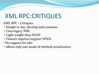 SOAP WEB TECHNOLOGIES | PPTX