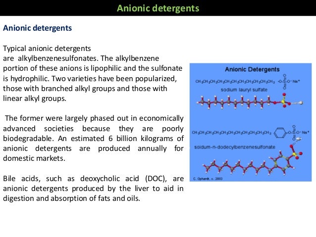 Soap vs detergents