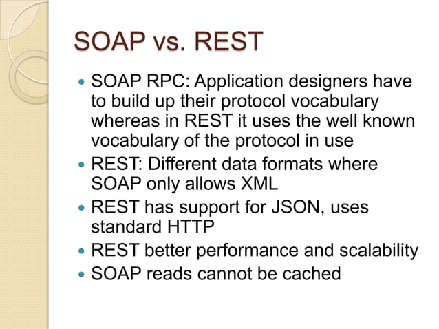 Soap vs rest | PPTX