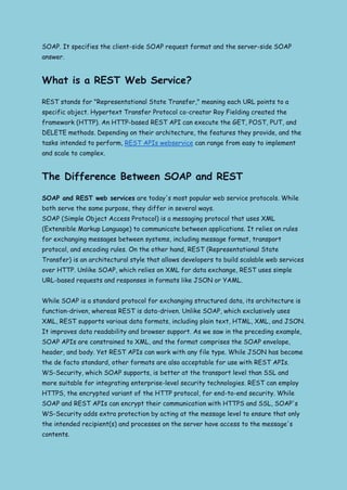 SOAP vs REST_ Which Web Service Protocol is Right for Your Needs | DOCX