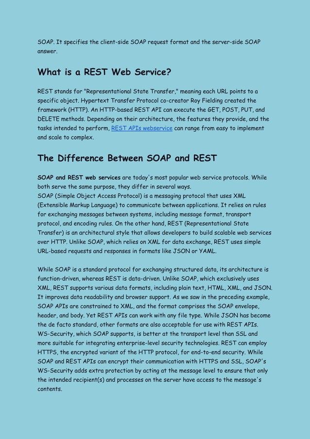 SOAP vs REST_ Which Web Service Protocol is Right for Your Needs | DOCX