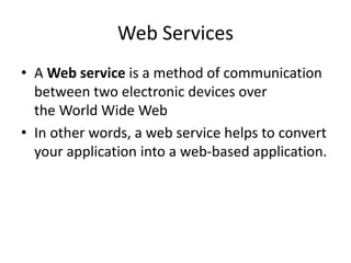Soap web service | PPTX