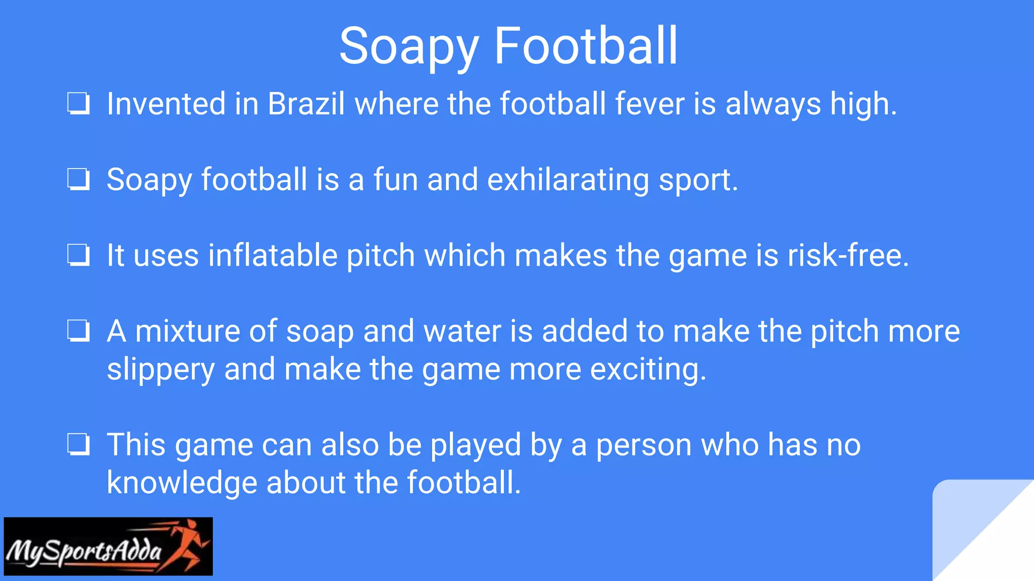 Soapy football | PPTX