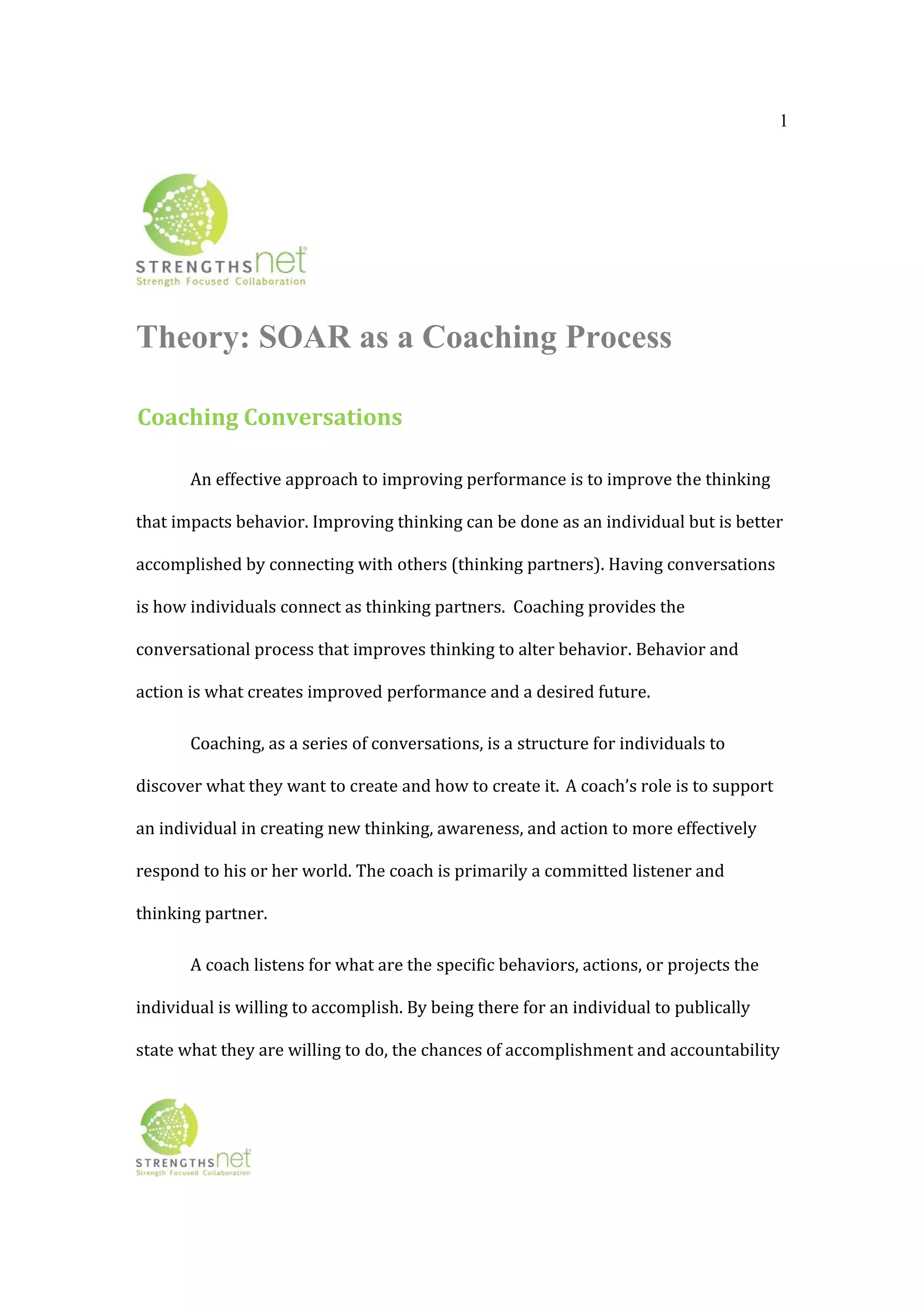 Soar for coaching | PDF