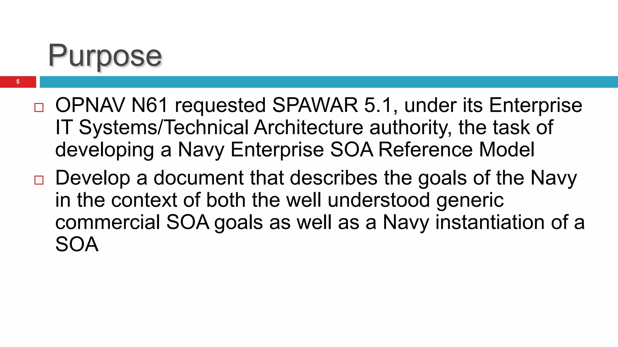 Soa Ref Model (Navy) | PPTX