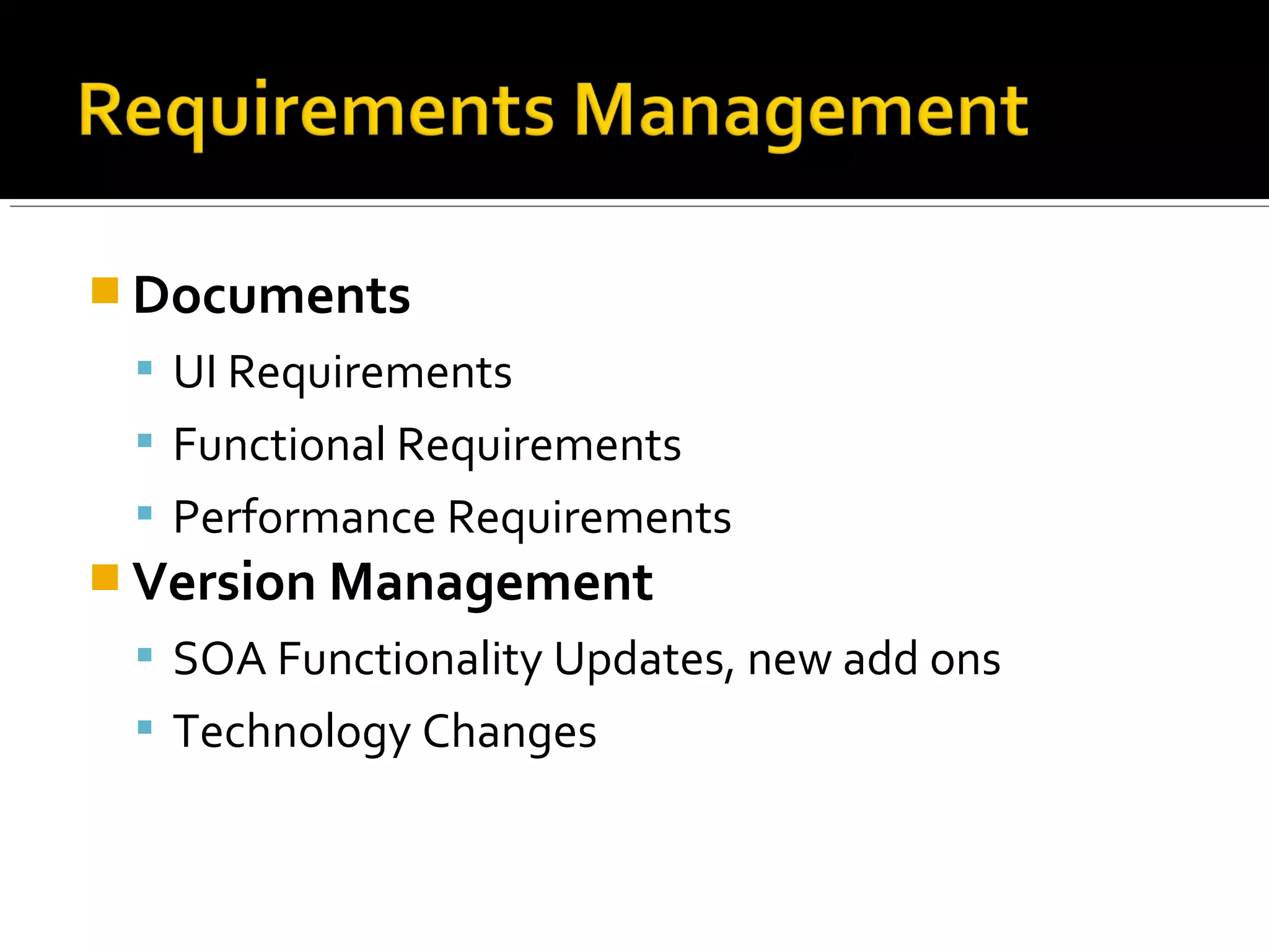 SOA Development - Requirement Analysis | PPTX