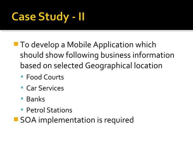 SOA Development - Requirement Analysis | PPT
