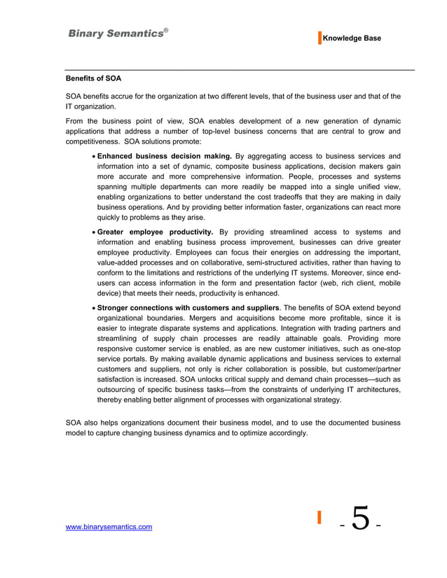 SOA (Service Oriented Architecture) | PDF