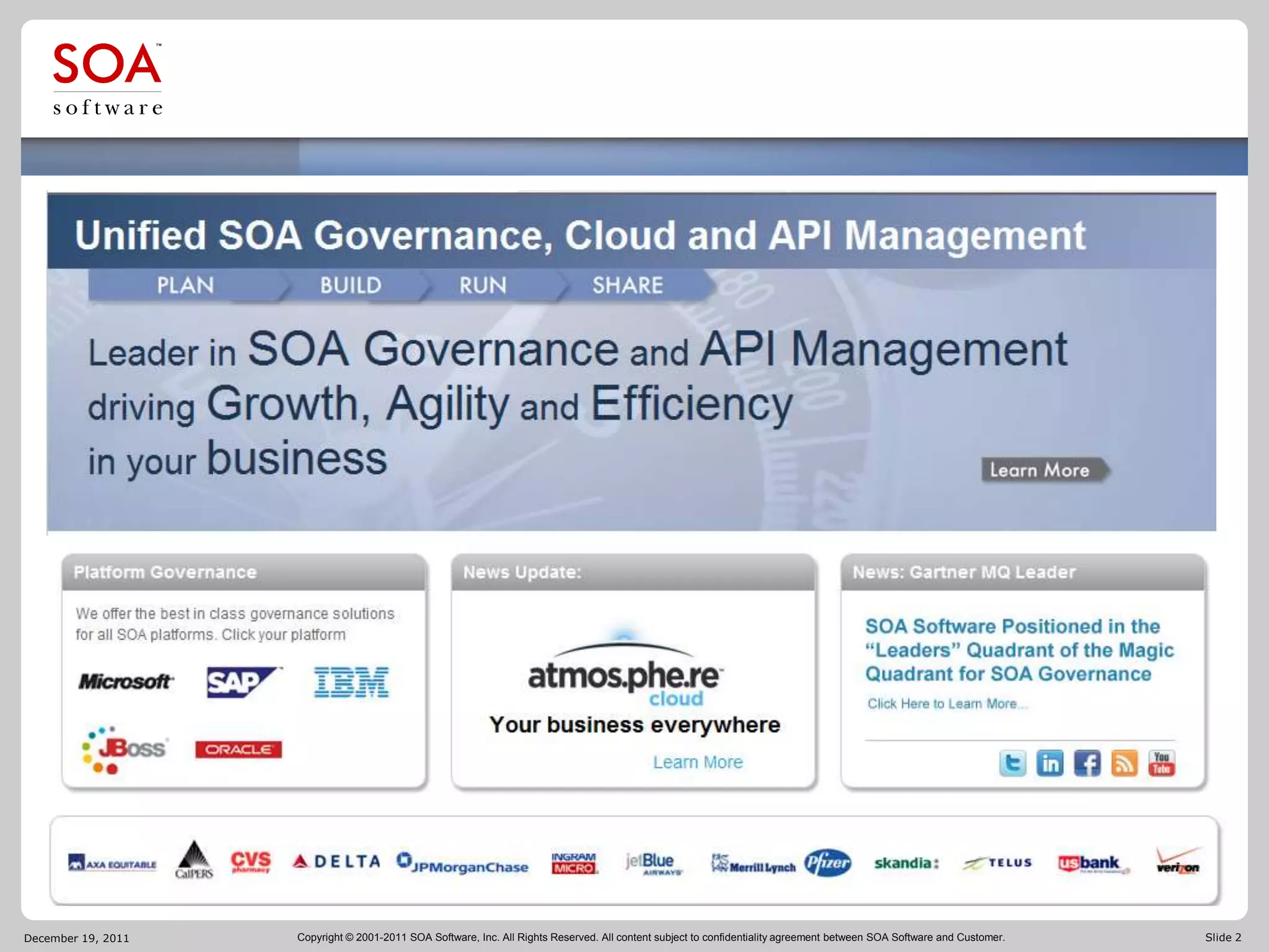 SOA Software kiosk slide show2 | PPTX | Cloud Computing | Internet