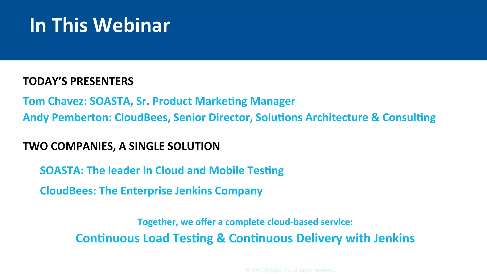 How To Introduce Cloud Based Load Testing to Your Jenkins Continuous ... How To Introduce Cloud Based Load Testing to Your Jenkins Continuous ...