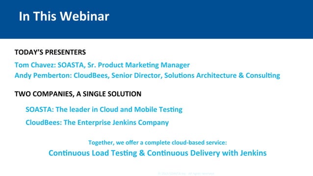 How To Introduce Cloud Based Load Testing to Your Jenkins Continuous ... How To Introduce Cloud Based Load Testing to Your Jenkins Continuous ...