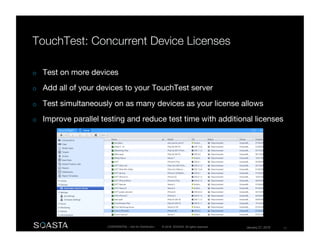 Soasta New Features in CloudTest & TouchTest Webinar | PPT