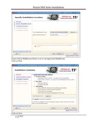 SOA Fusion Middleware installation | DOCX | Operating Systems | Computer Software and Applications