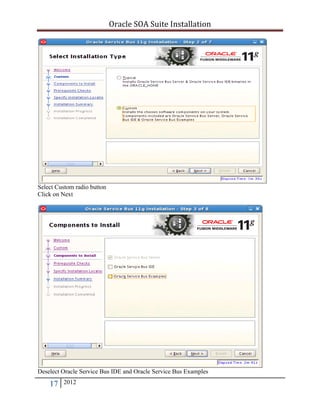 SOA Fusion Middleware installation | DOCX | Operating Systems | Computer Software and Applications