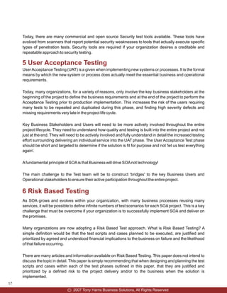 Soa Test Methodology | PDF