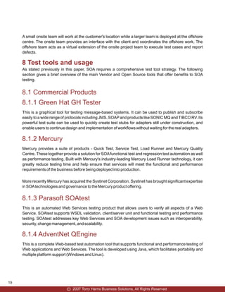 Soa Test Methodology | PDF