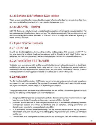 Soa Test Methodology | PDF