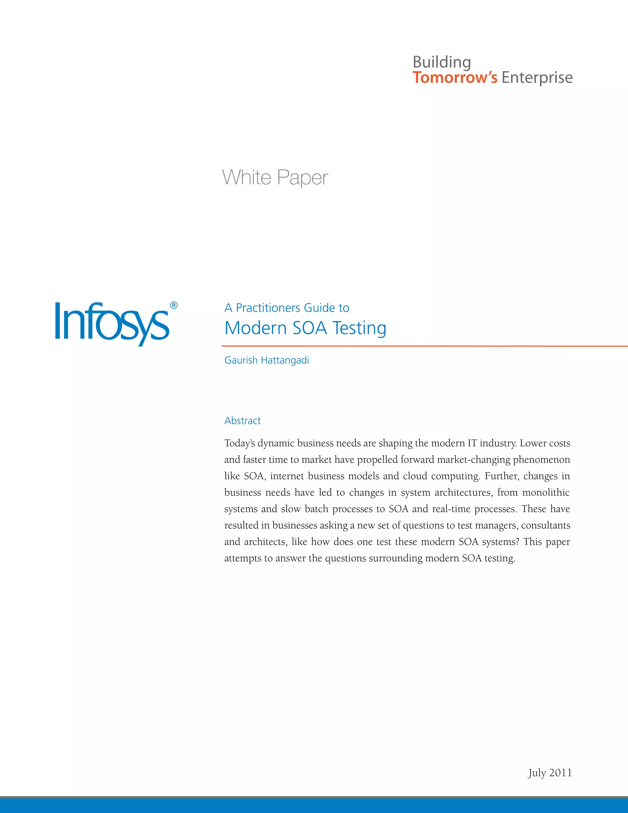 Soa test methodology | PDF | Free Download