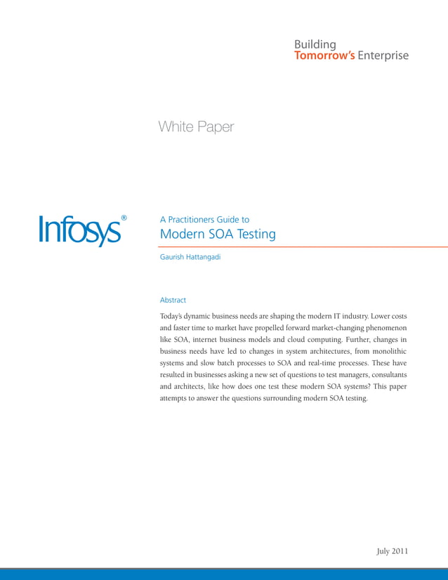 Soa test methodology | PDF