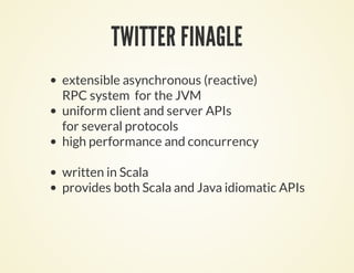 SOA with Thrift and Finagle | PPT