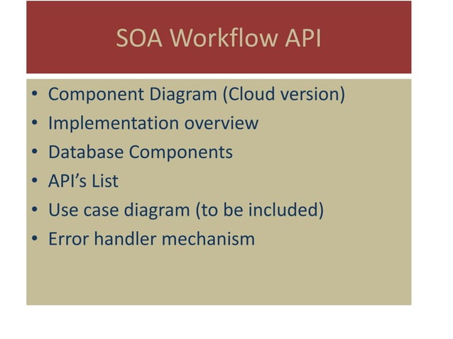 Soa workflow | PPT