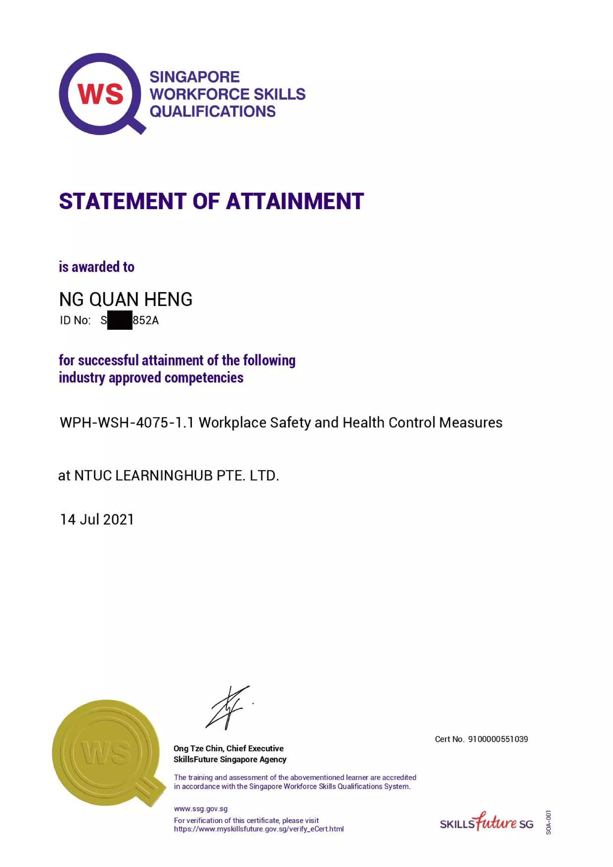 Workplace Safety and Health Control Measures (BizSafe Level 2) | PDF