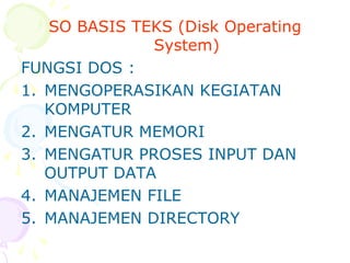 So basis teks (dos) | PPT