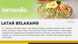 Sobat Lemonilo - Konsultasi Manajemen Web dan Media Sosial | PPT