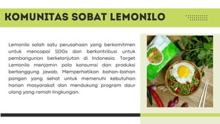 Sobat Lemonilo - Konsultasi Manajemen Web dan Media Sosial | PDF
