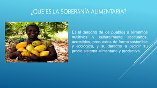 Soberania alimentaria | PPTX