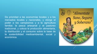 Soberania alimentaria | PPTX