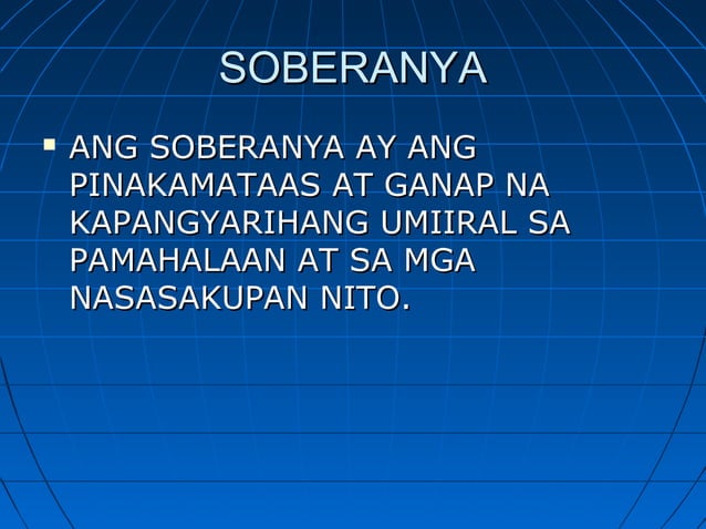 Soberanya | PPT