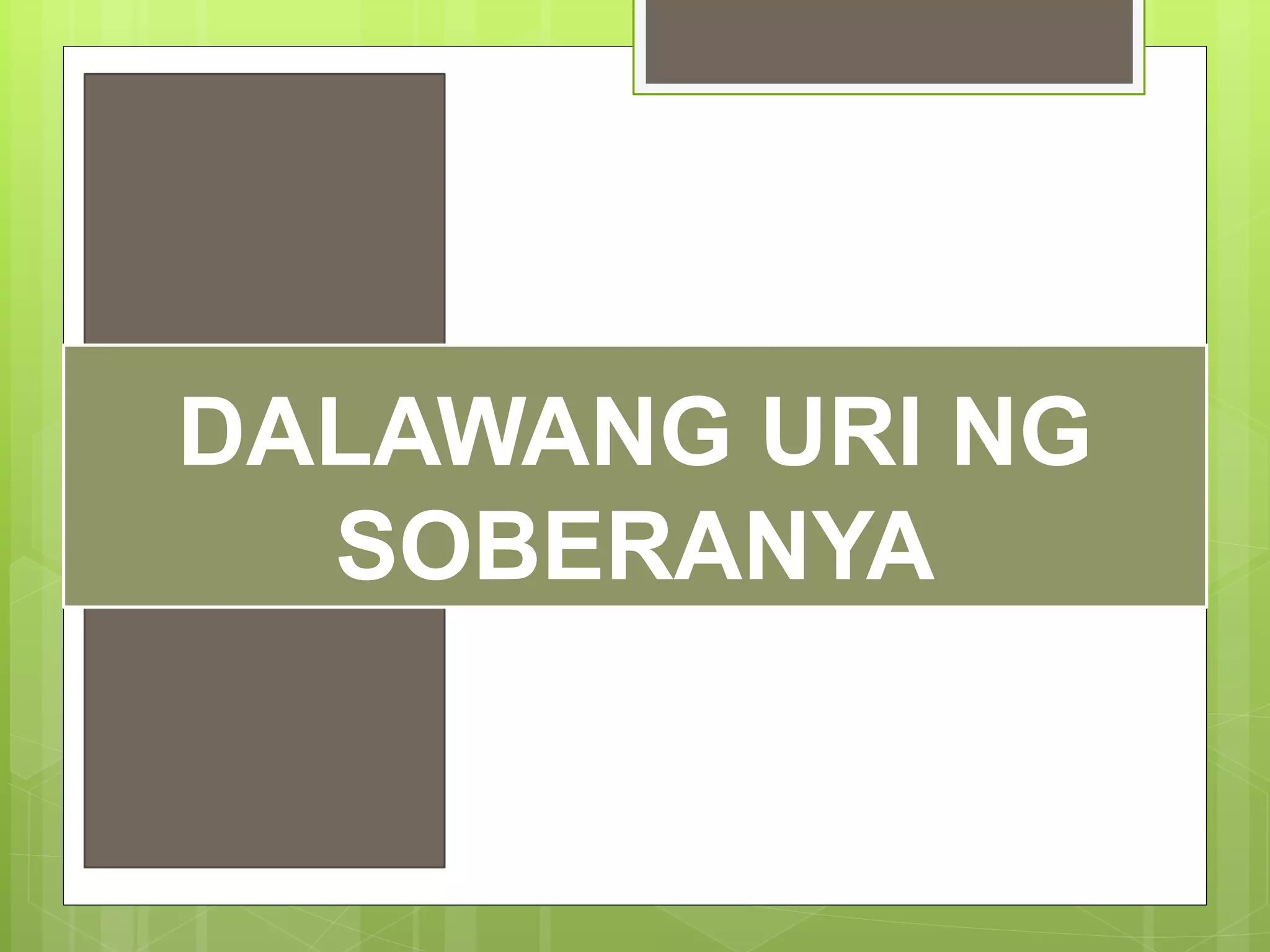 Soberanya | PPTX